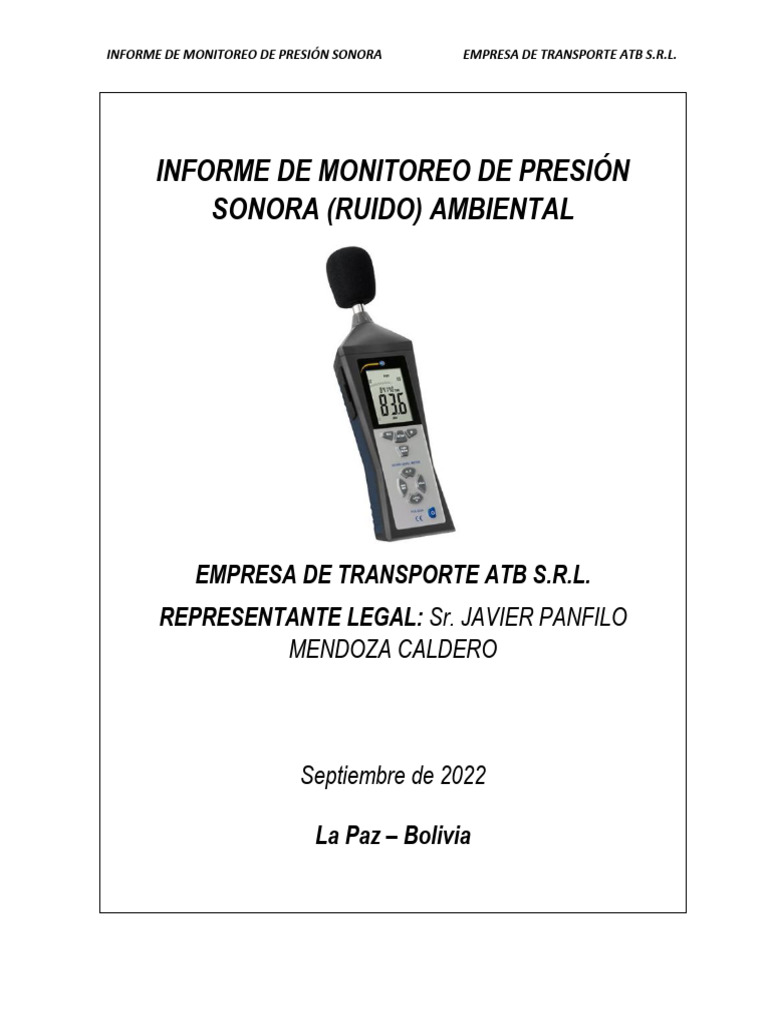 Ruido Atb S.R.L. 2022 | PDF