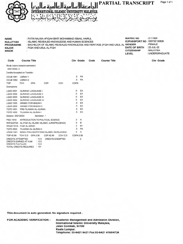 Latest Result PDF