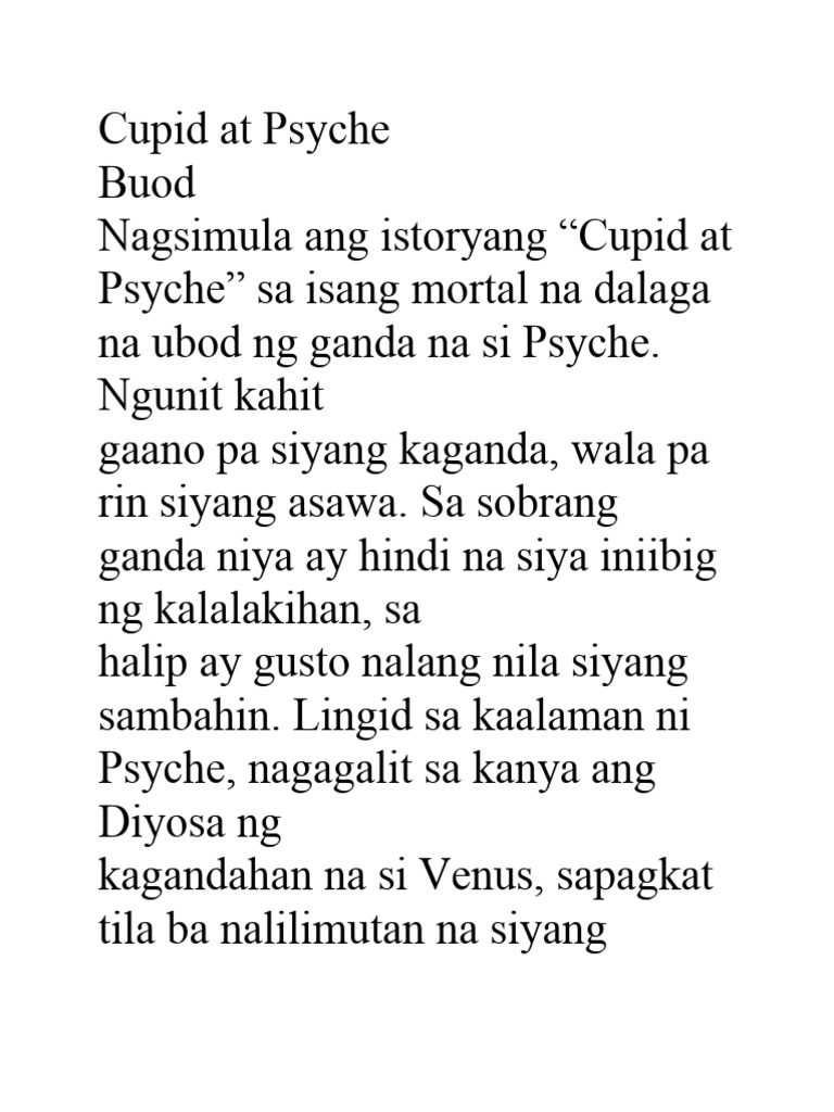 Cupid at Psyche | PDF