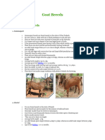 Breeds of Goats | PDF