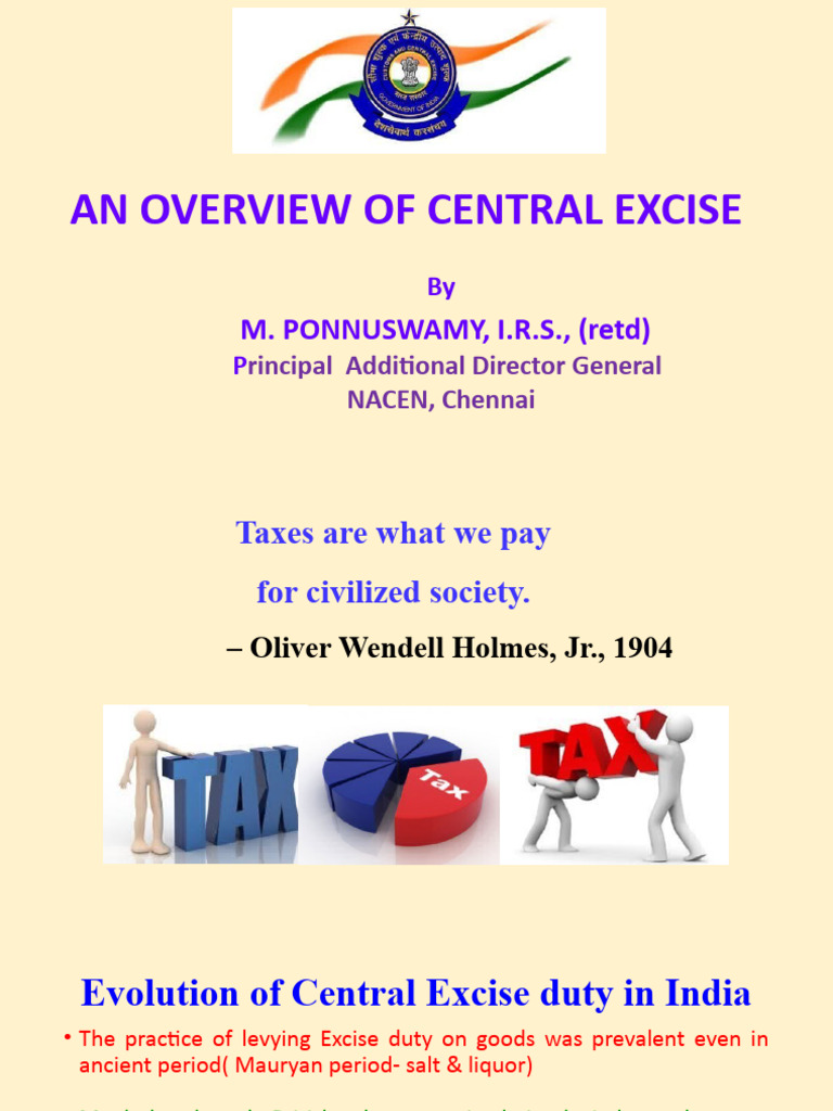 Overview of Central Excise | PDF | Taxes | Excise