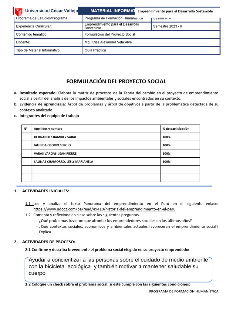 Guía Práctica #04 | PDF | Iniciativa empresarial