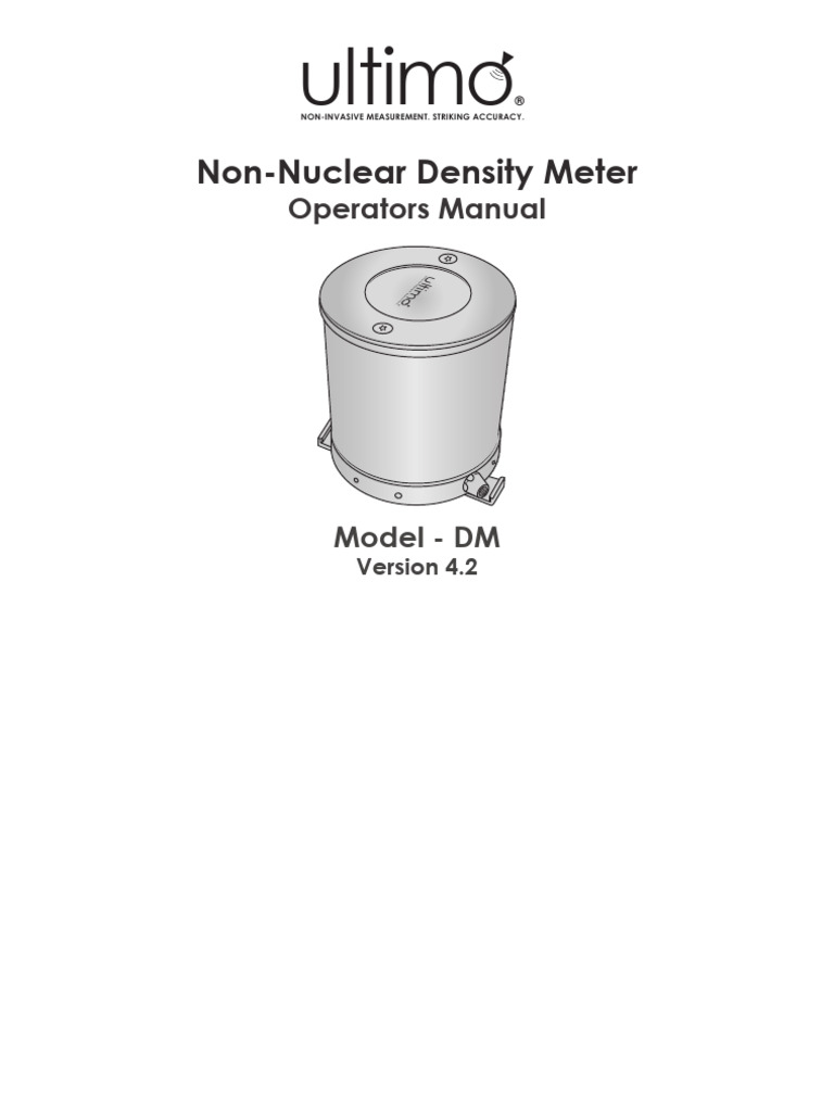 Ultimo - Non-Nuclear Density Meter ENGLISH R3 100520 | PDF | Usb ...