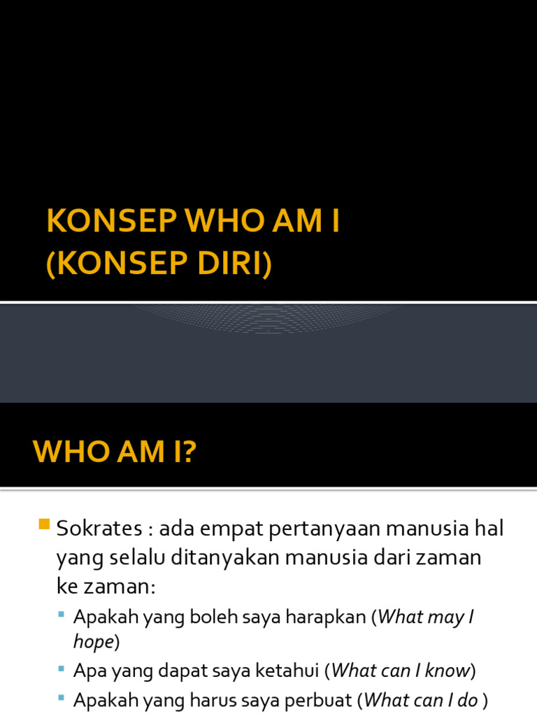 Memahami Konsep Diri: Who Am I? | PDF