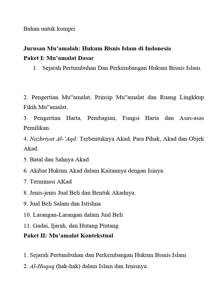 Bahan Untuk Kompri | PDF