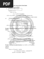 Construction of Analytic Functions: (Milne-Thomson Method) | PDF ...