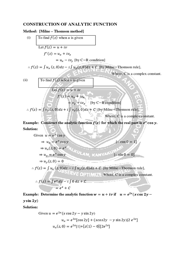 Milne Thompson | PDF