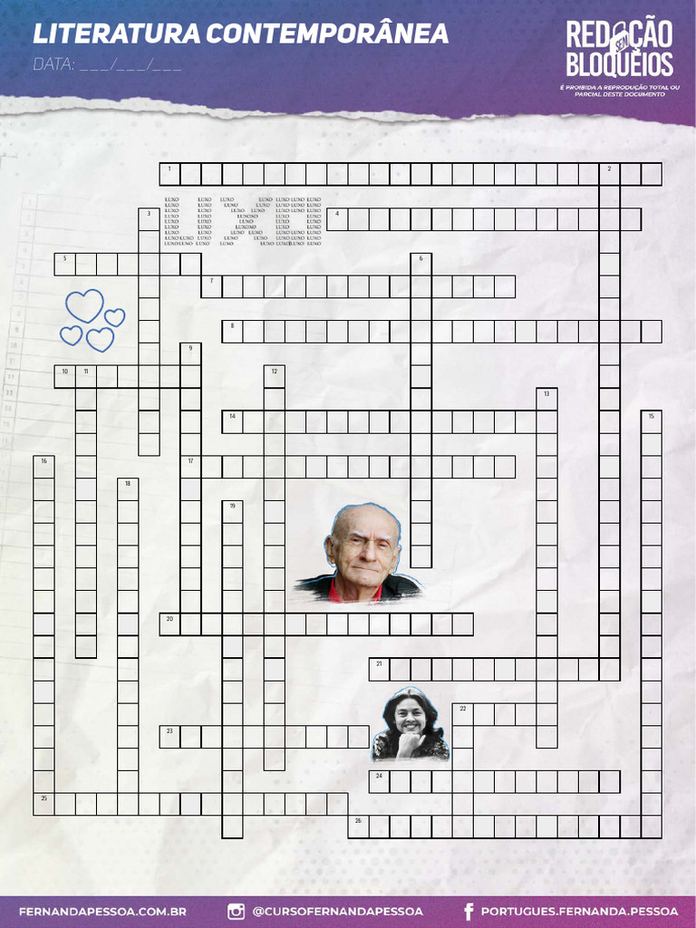 Cruzadinha Literatura-Contemporanea 1 | PDF