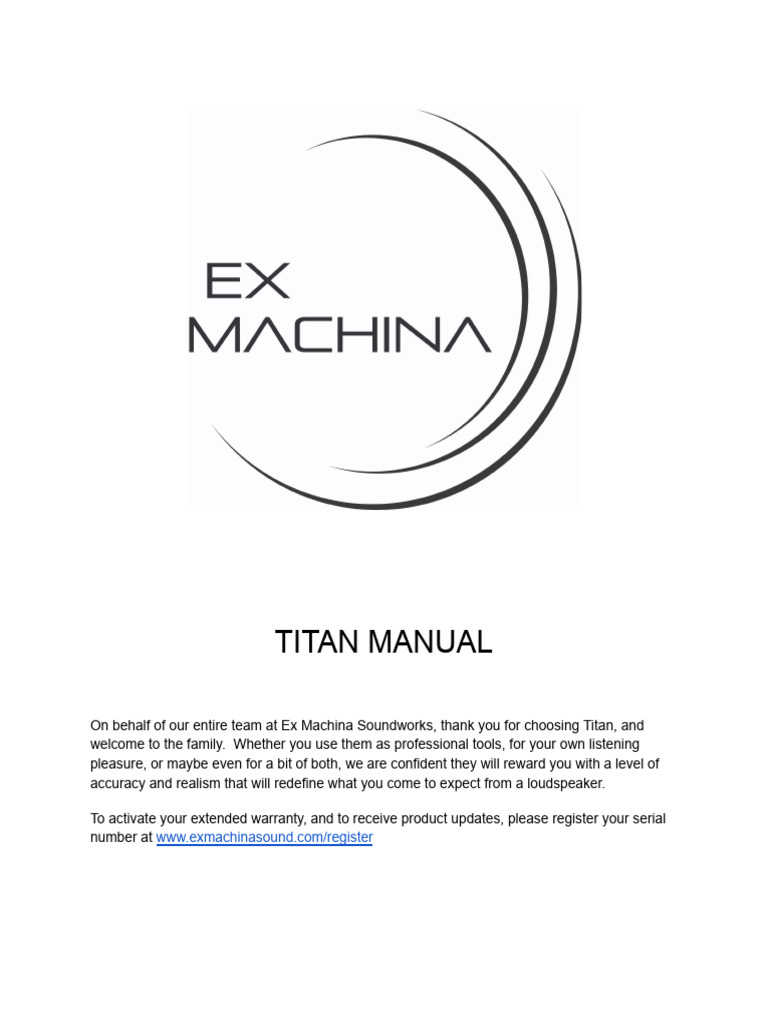 Titan User Manual | PDF