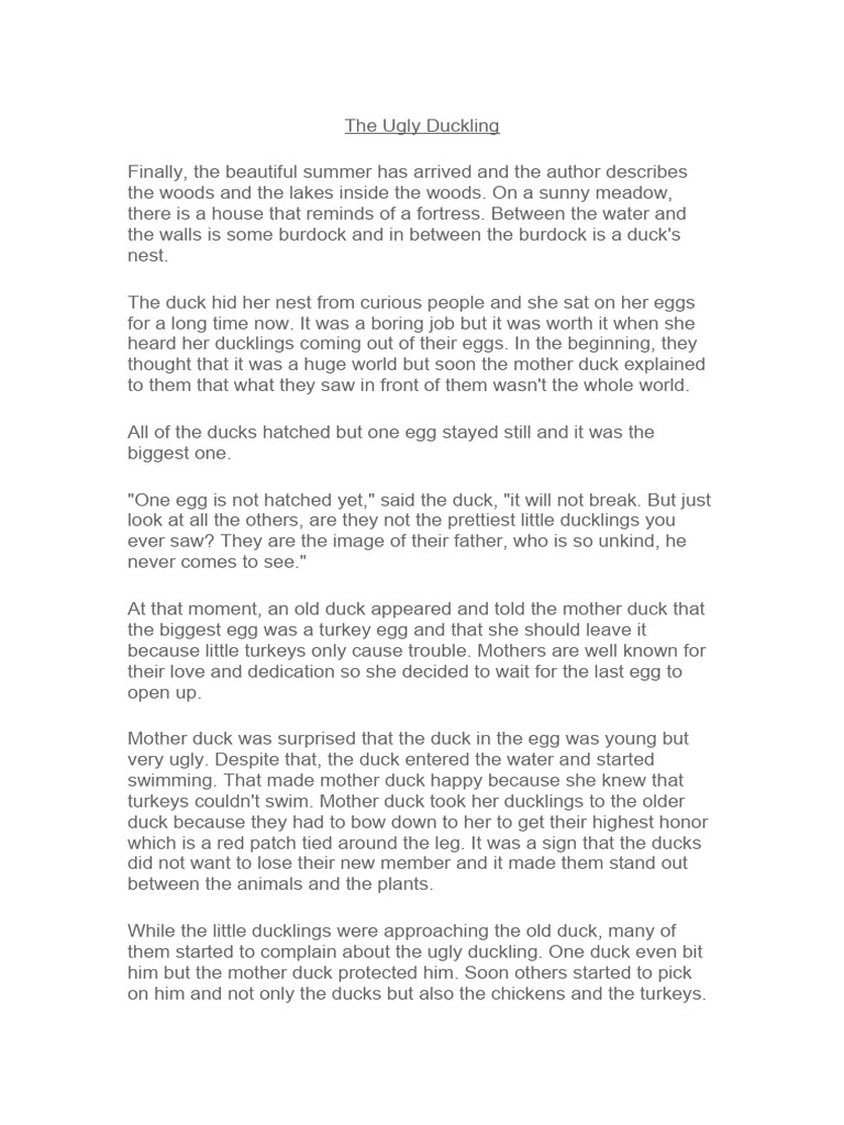 The Ugly Duckling | PDF