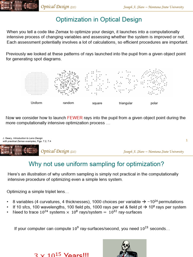 Optimization Optical Design Pdf Optics Applied Mathematics