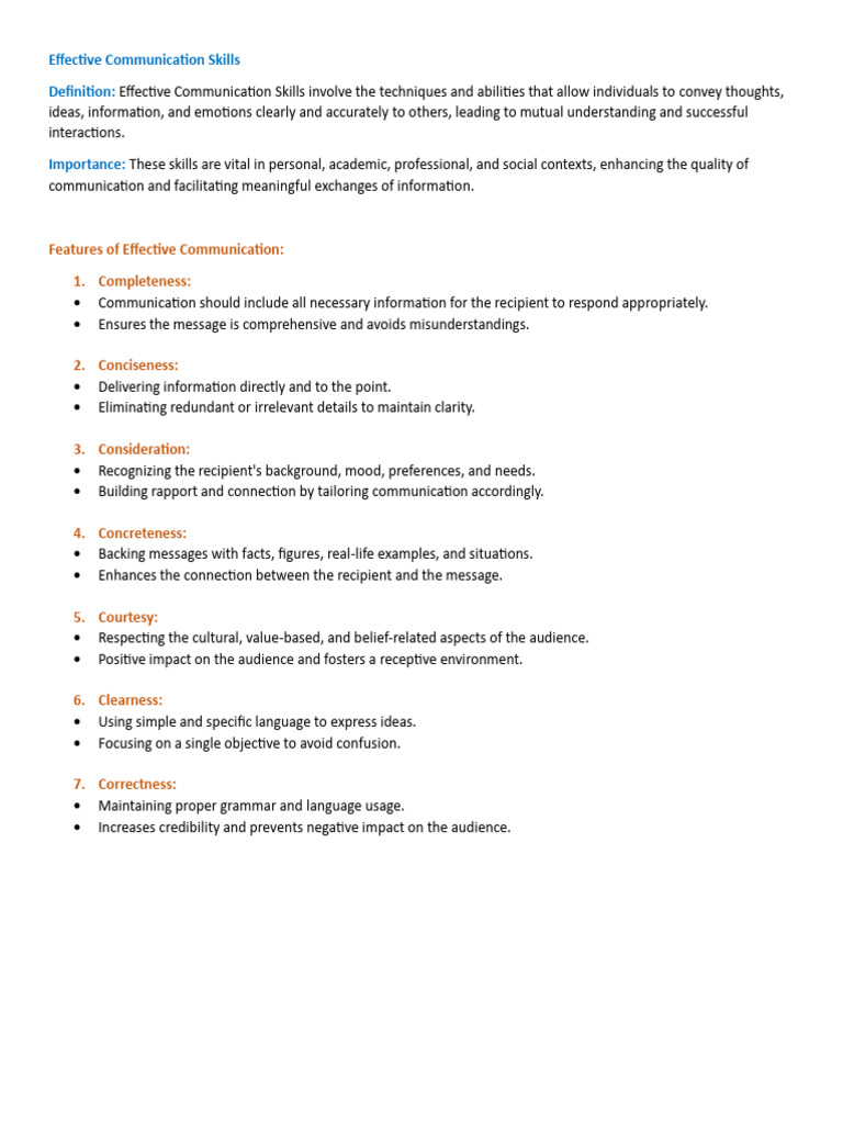 Effective Communication Skills and Intercultural Communication | PDF ...