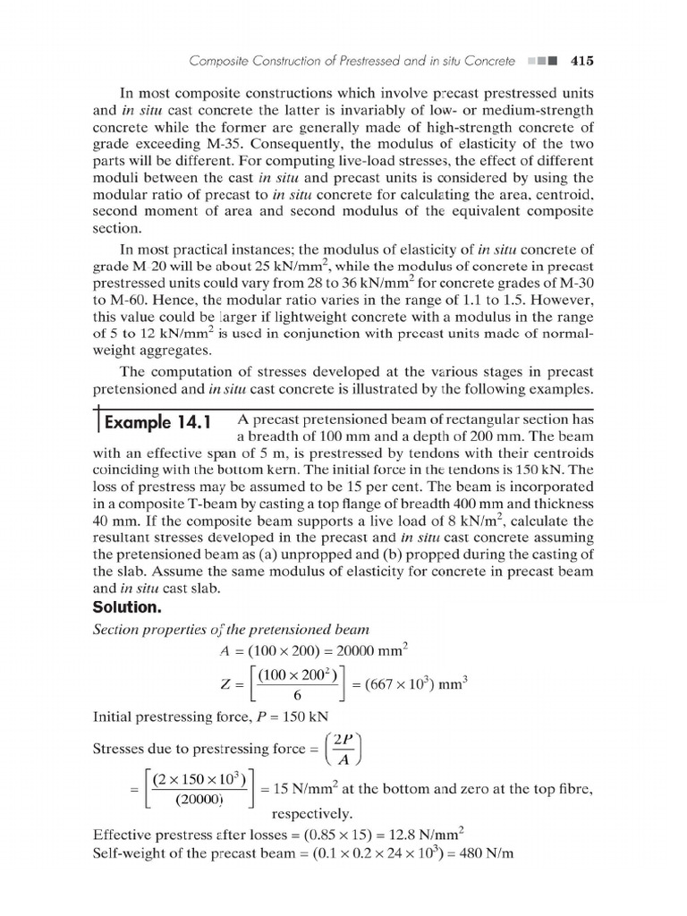 N.krishnaraju Problem Composite Beam | PDF