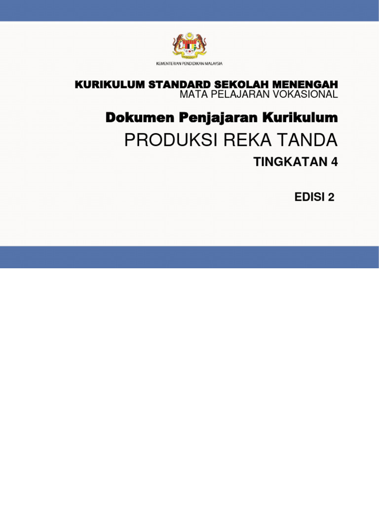 DOKUMEN PENJAJARAN Produksi Reka Tanda T4 | PDF