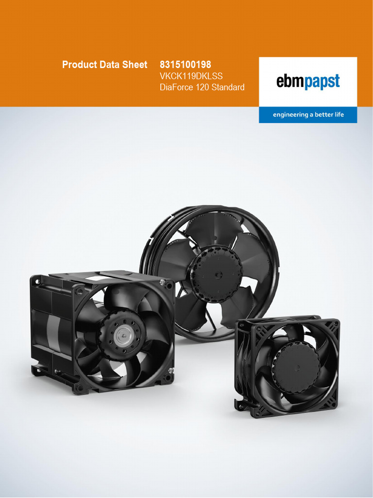 Ebm Papst 06082023 DiaForce Datasheet-3198827 | PDF | Computer Engineering | Electrical Engineering