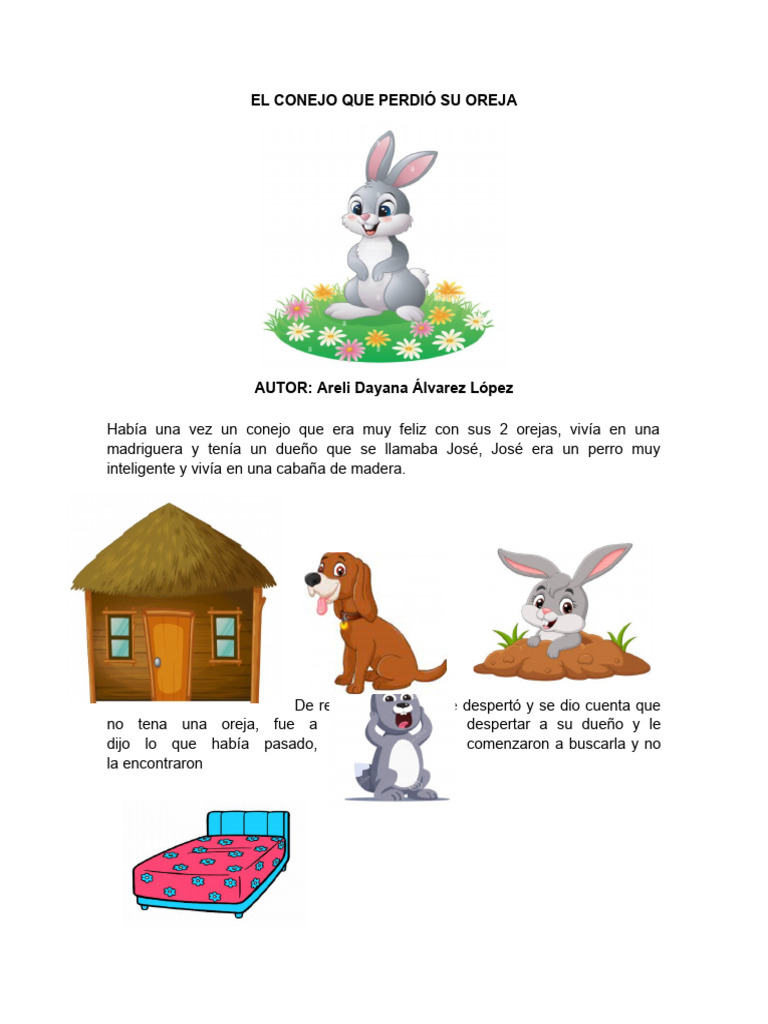El Conejo Que Perdio Su Oreja | PDF