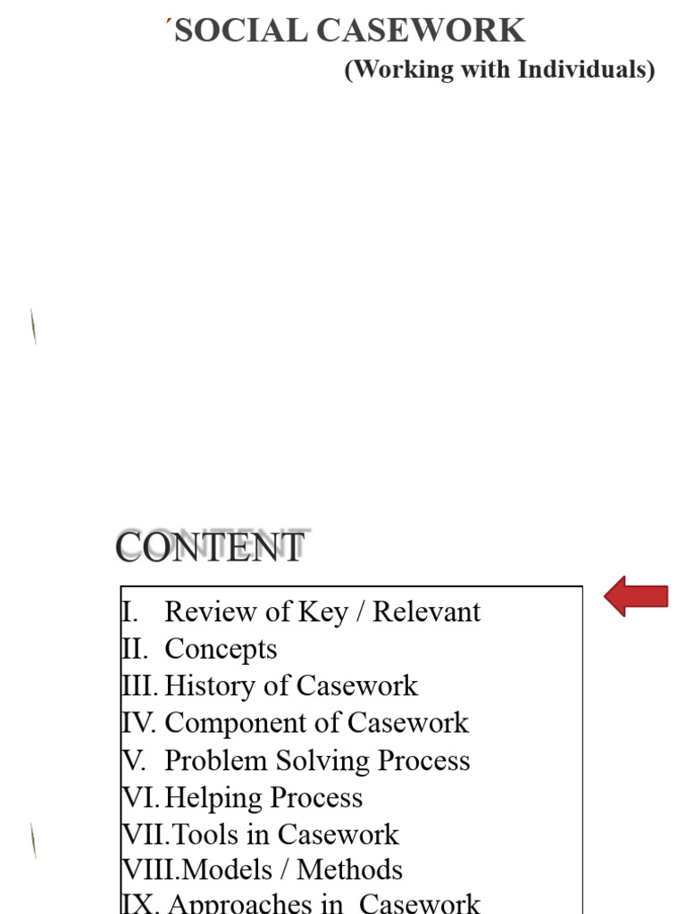 Social Casework | PDF | Goal | Social Work