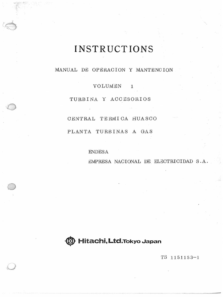 Manual Operación Mantención | PDF