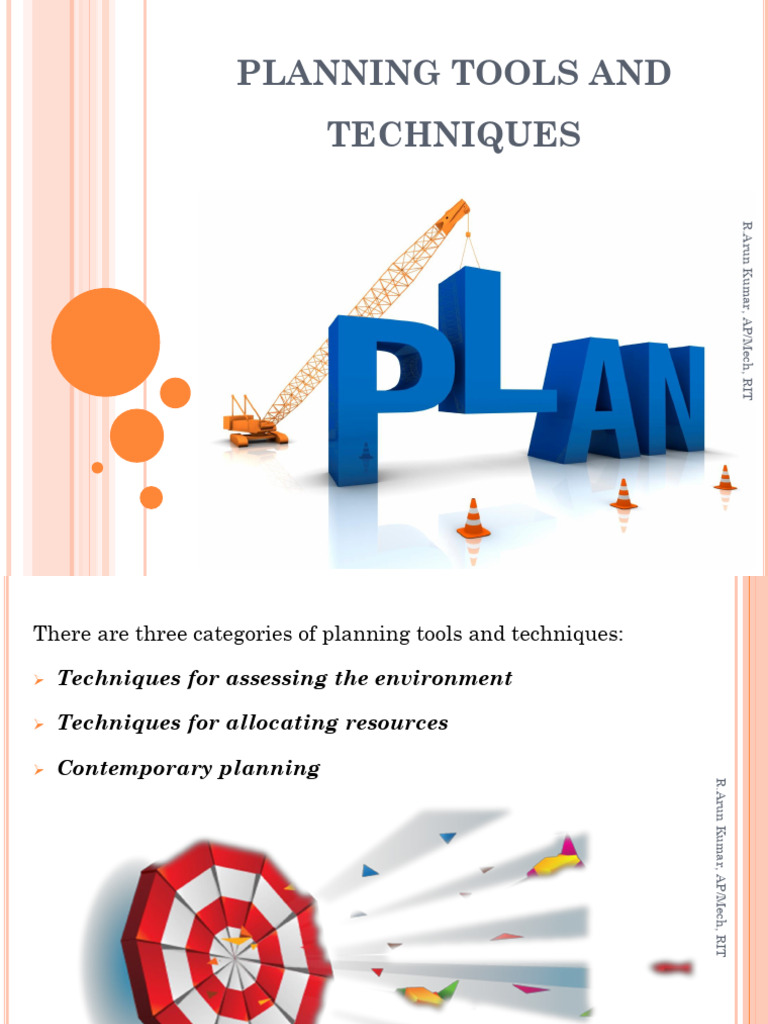Planning Tools and Techniques | PDF | Forecasting | Prediction