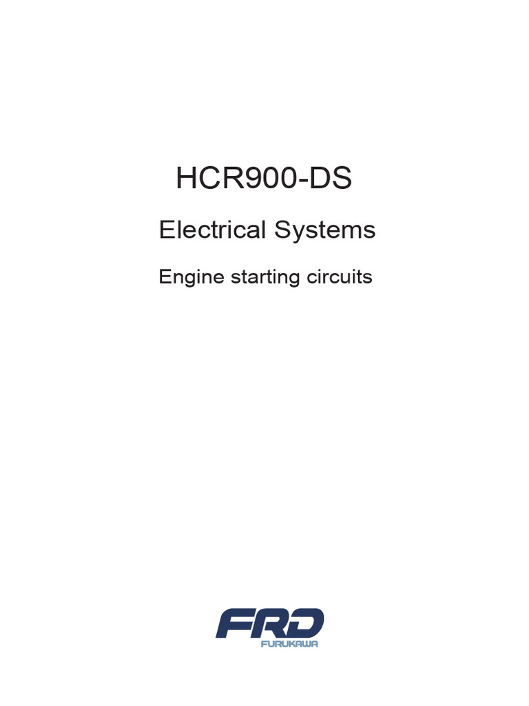 900-DS Electrical Systems (Engine Starting Circuit) - 1 | PDF | Relay | Switch