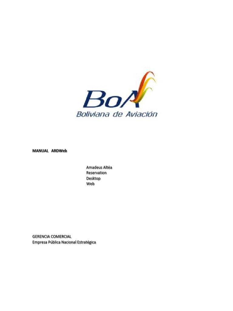 Manual de Uso de Amadeus Altéa | PDF | Aviación | Transporte