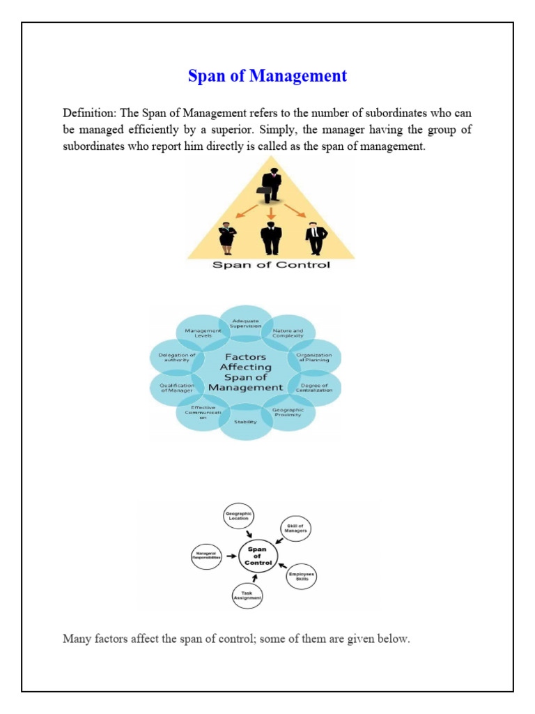 Span of Control | PDF | Organizational Behavior | Business