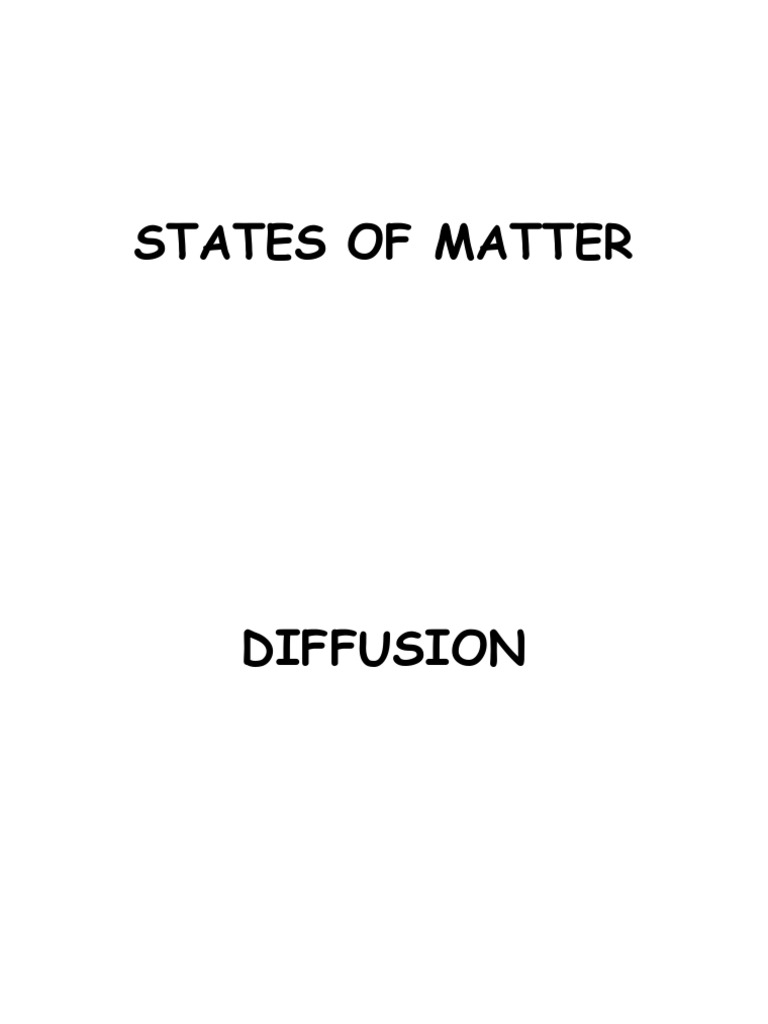 Diffusion Gases | PDF | Diffusion | Gases