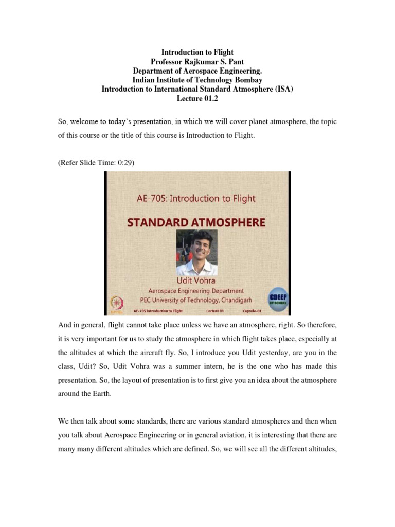 Lecture 2 Intro To Aerospace Engg | PDF