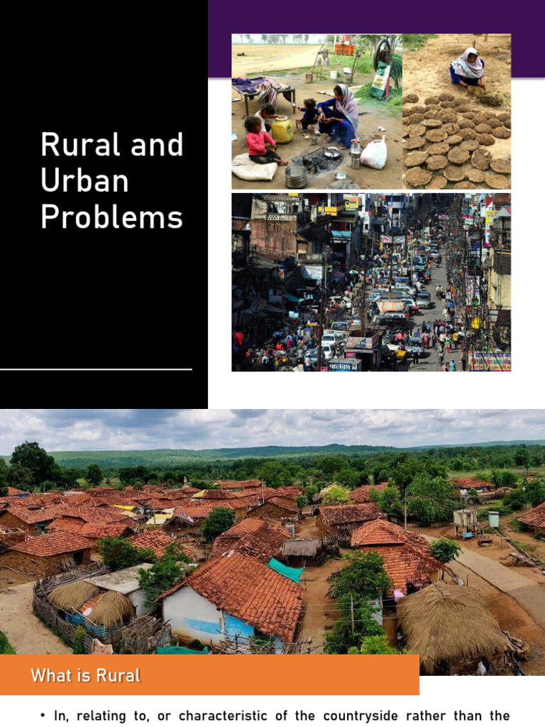 Rural and Urban Problems | PDF | Social Science