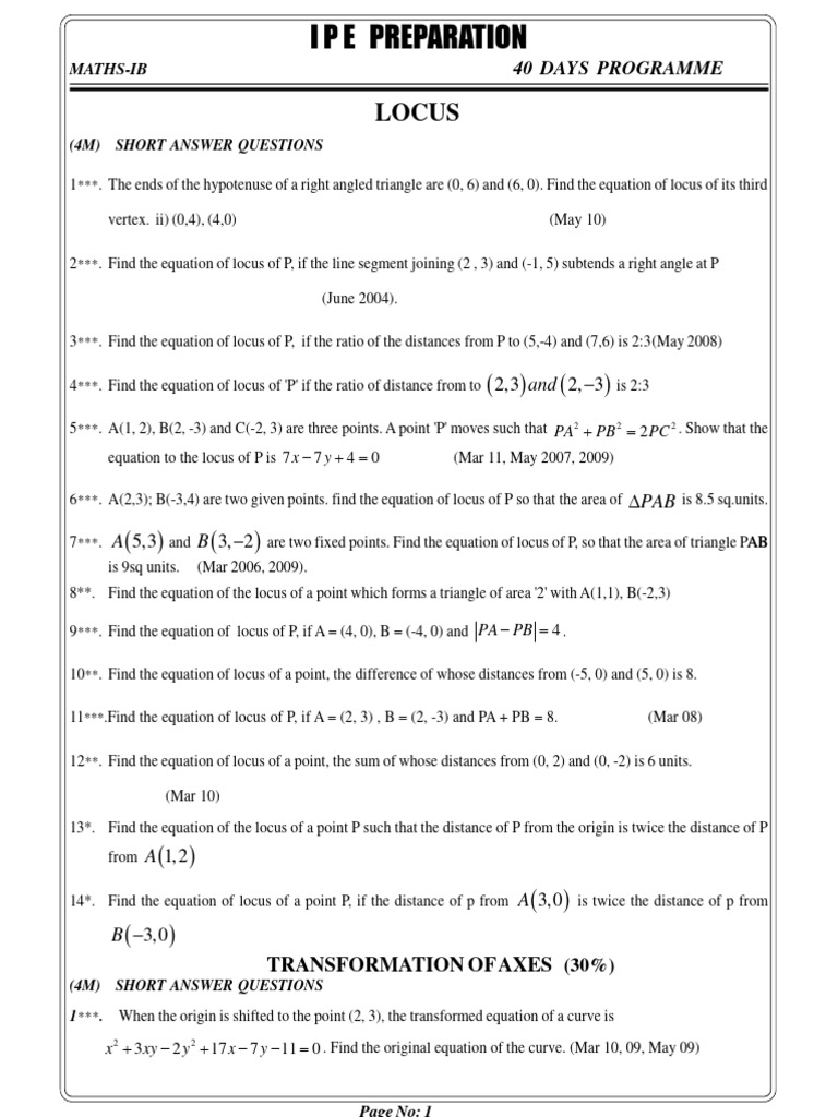 Ipe Preparation 1b | PDF