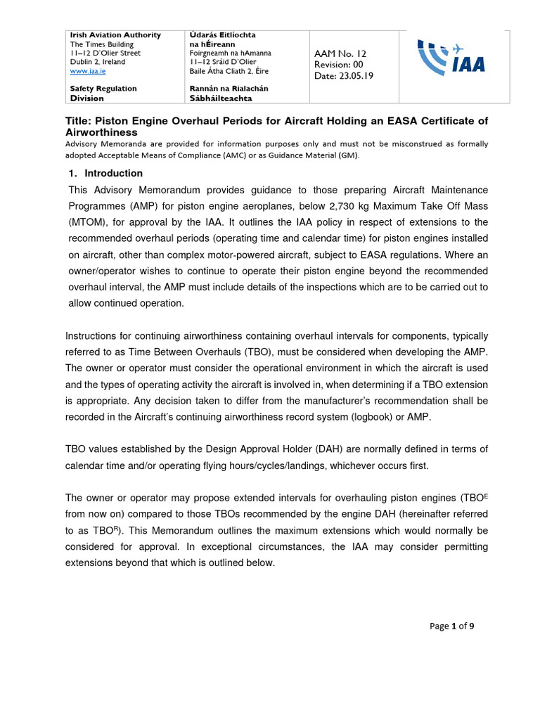 Piston Engine Overhaul | PDF