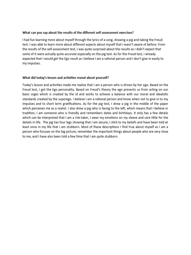 Evaluate Psychological Perspective of The Self | PDF