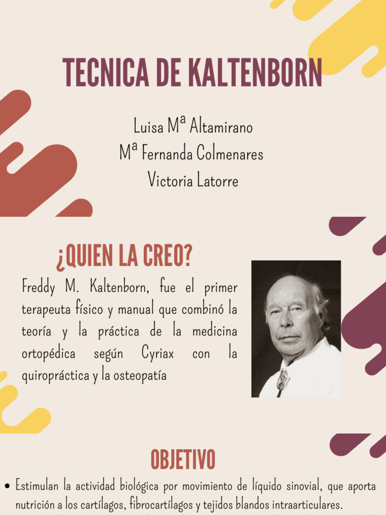 Tecnica Kaltenborn. | PDF | Articulación | Dolor