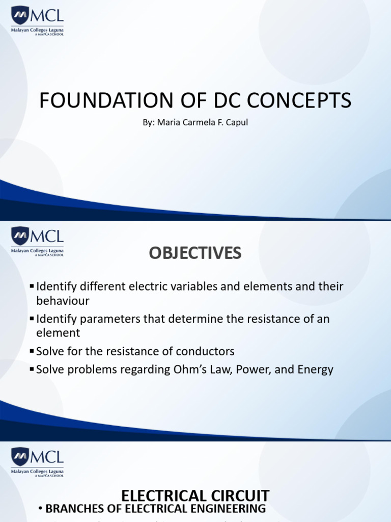Lesson 1 - Foundation of DC Concepts | PDF