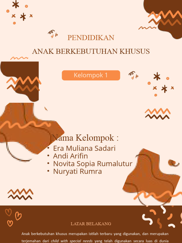 Pendidikan Anak Berkebutuhan Khusus | PDF | Pengembangan Diri | Kesehatan Holistik