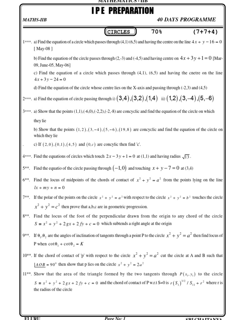 Ipe Preparation-Iib | PDF | Circle | Ellipse
