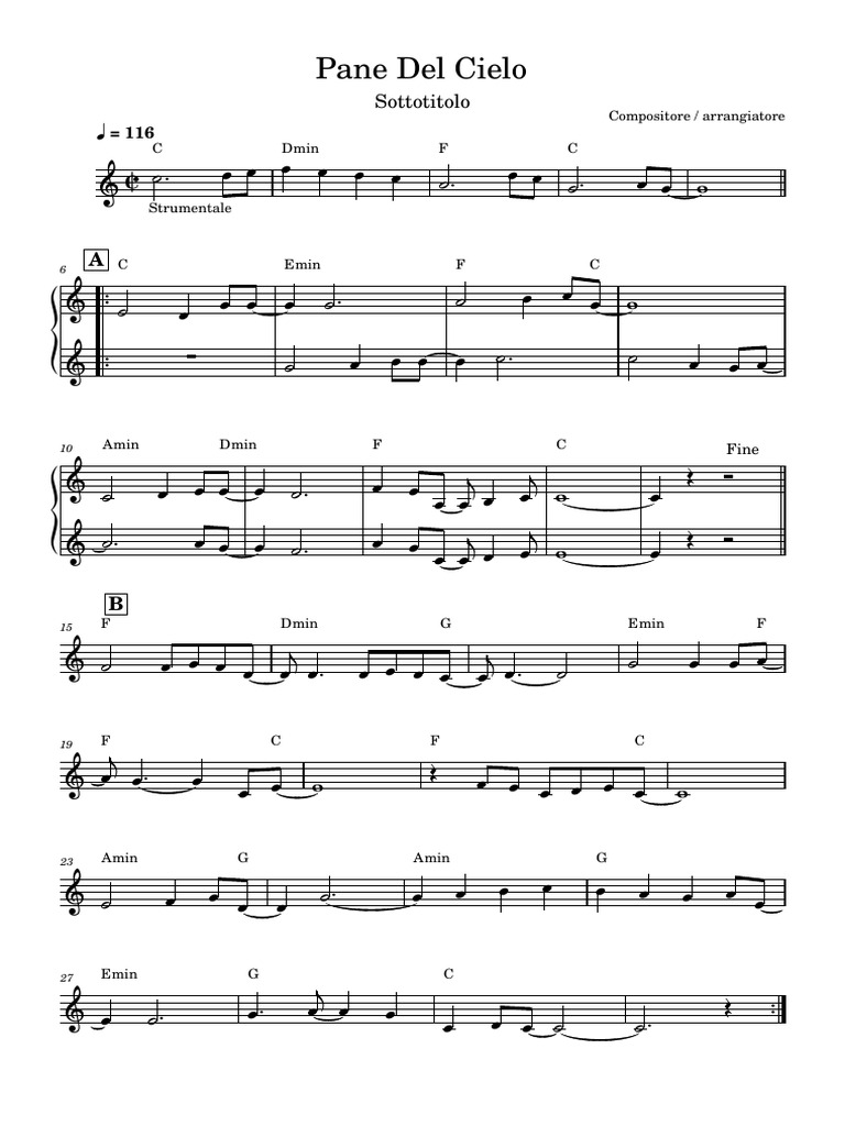 Pane Del Cielo | PDF