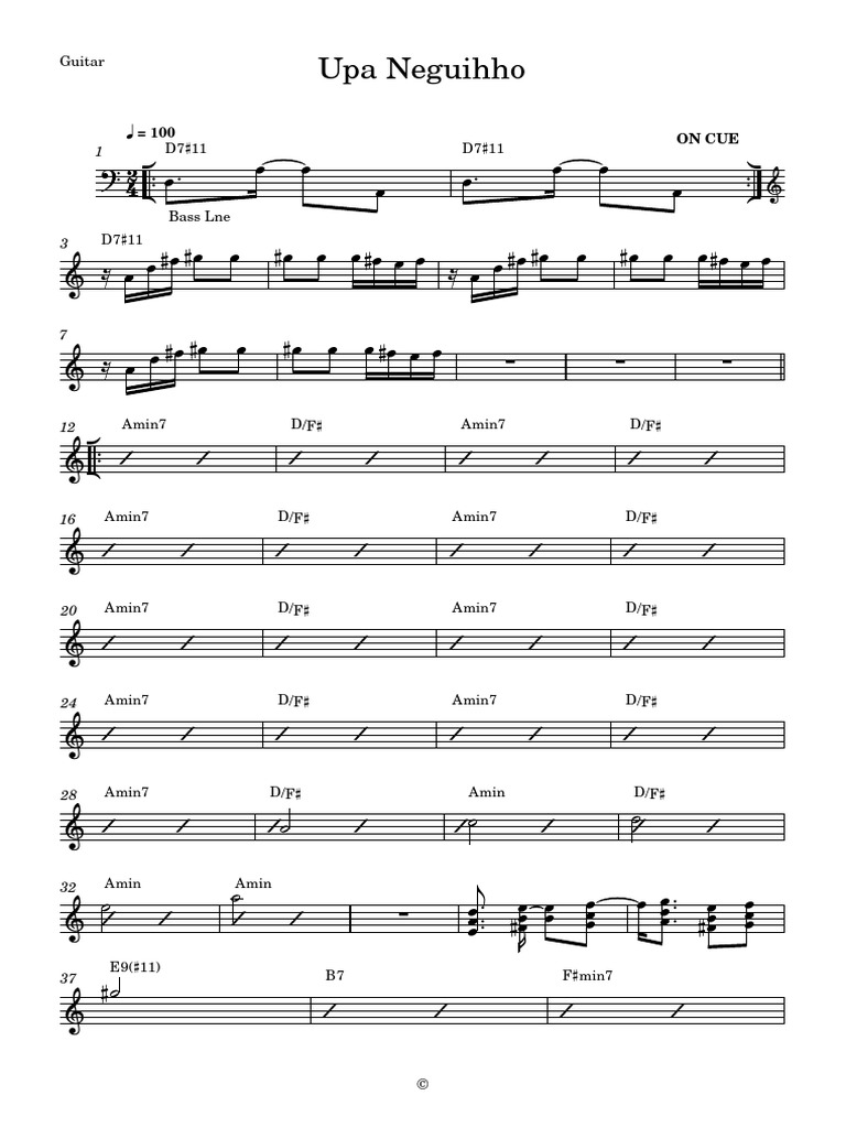 Upa - Neguinho - Guitar | PDF