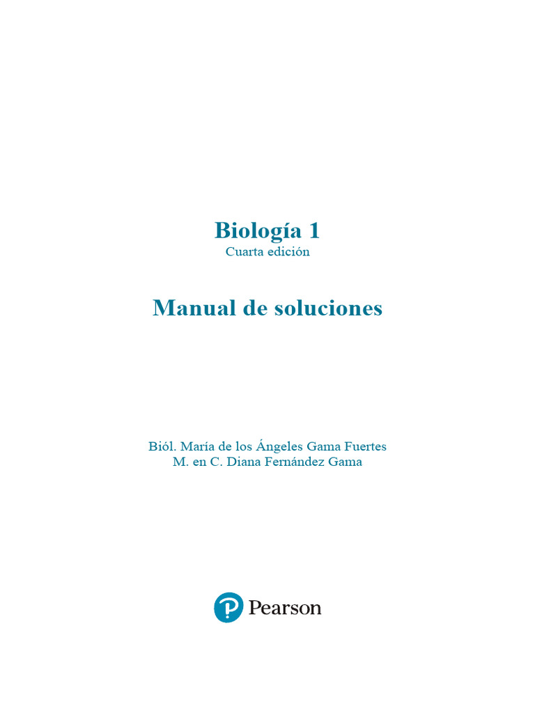 Biología I - Manual de Soluciones | PDF