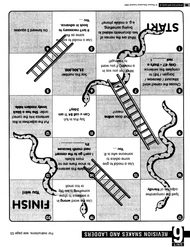 Snakes and Ladders | PDF