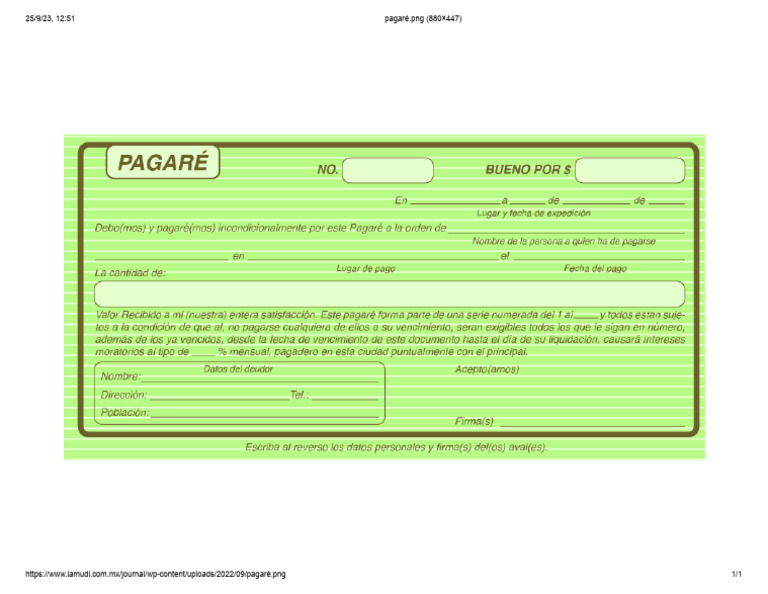 Pagaré | PDF