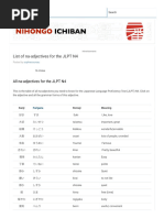 JFT Basic Sample Question | PDF | Kanji | Vocabulary