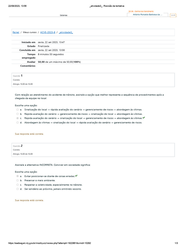 Atividade3 - Revisão Da Tentativa | PDF