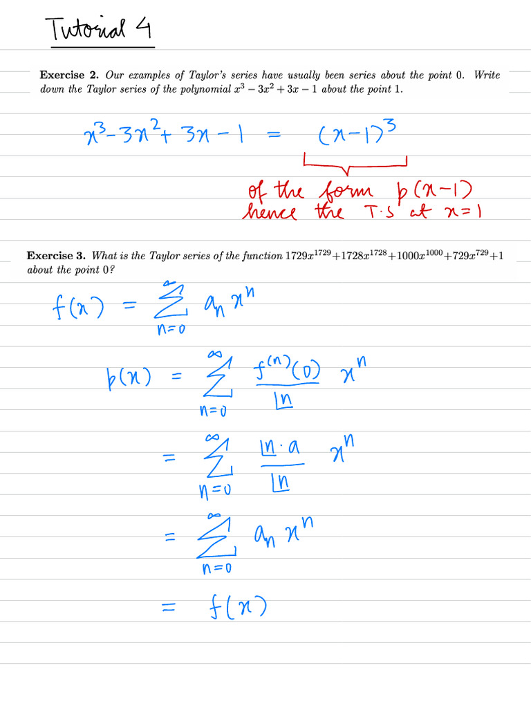 Tut 4 | PDF | Mathematical Analysis | Mathematics