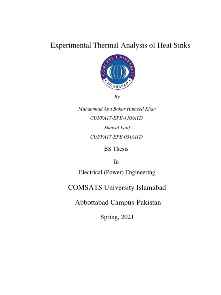 Final Year Project's Thesis | PDF | Resistor | Capacitor