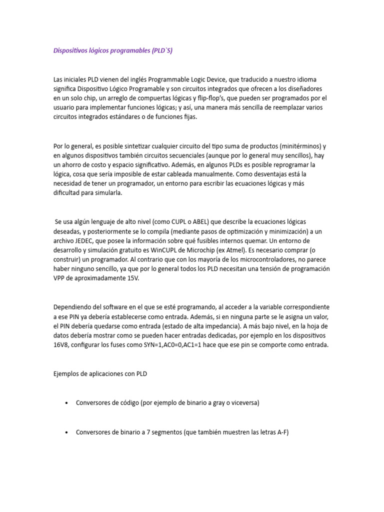 PLD'S PLC | Descargar gratis PDF | Controlador lógico programable ...