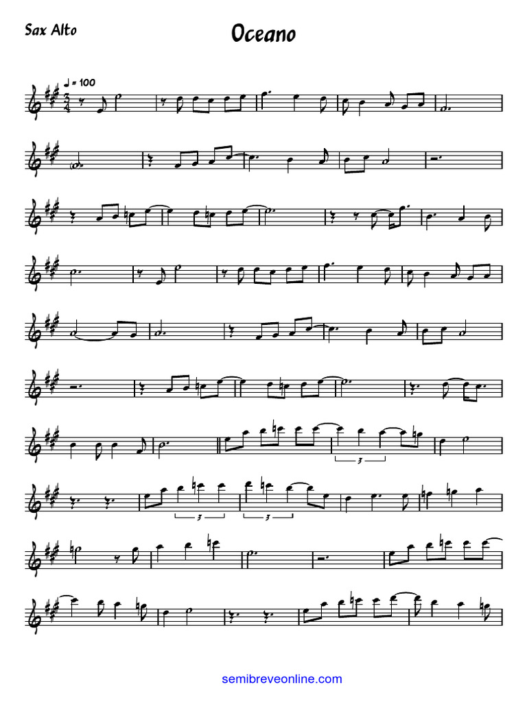 Oceano Sax Alto | PDF