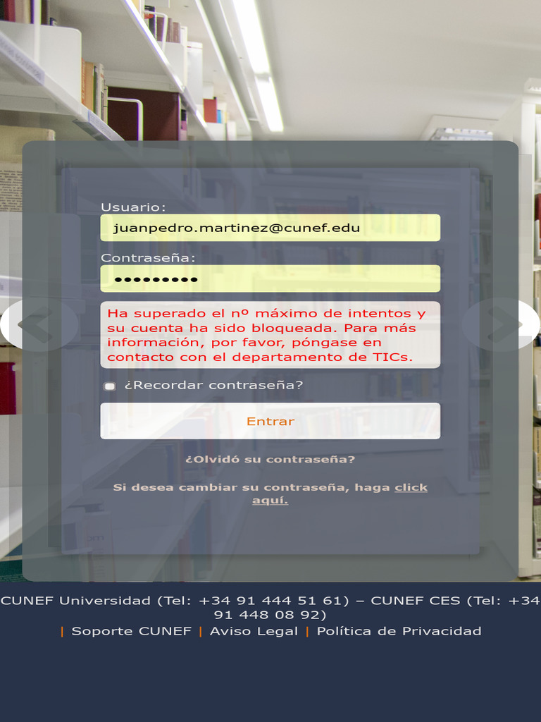 Portal de Servicios - CUNEF | PDF