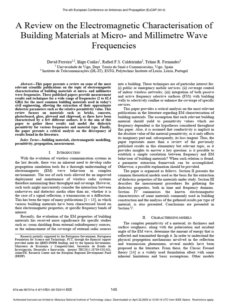 a-review-on-the-electromagnetic-characterisation-of-building-materials