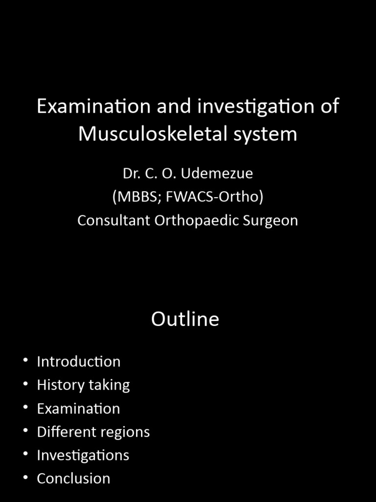 Musculoskeletal Exam Guide | PDF | Human Musculoskeletal System ...